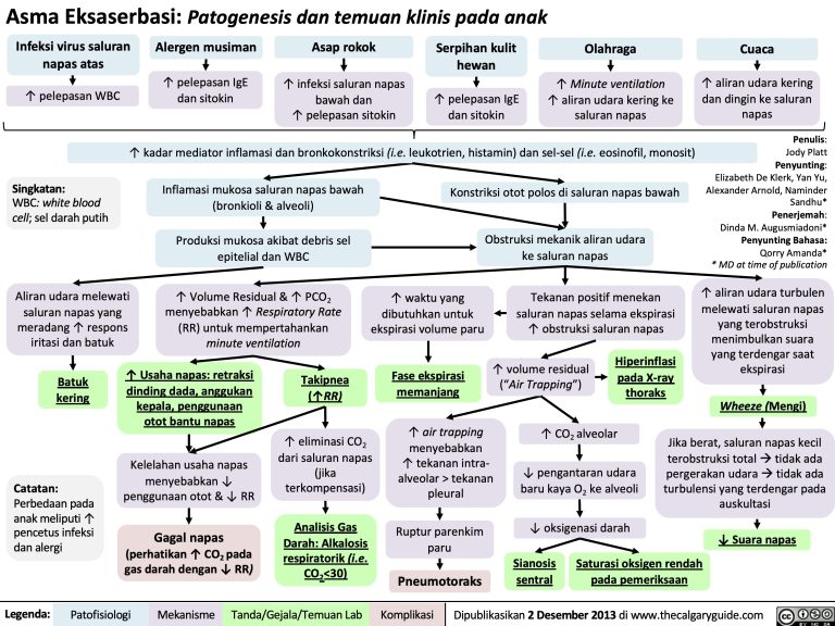 Asma Eksaserbasi Patogenesis dan temuan klinis pada anak | Calgary Guide