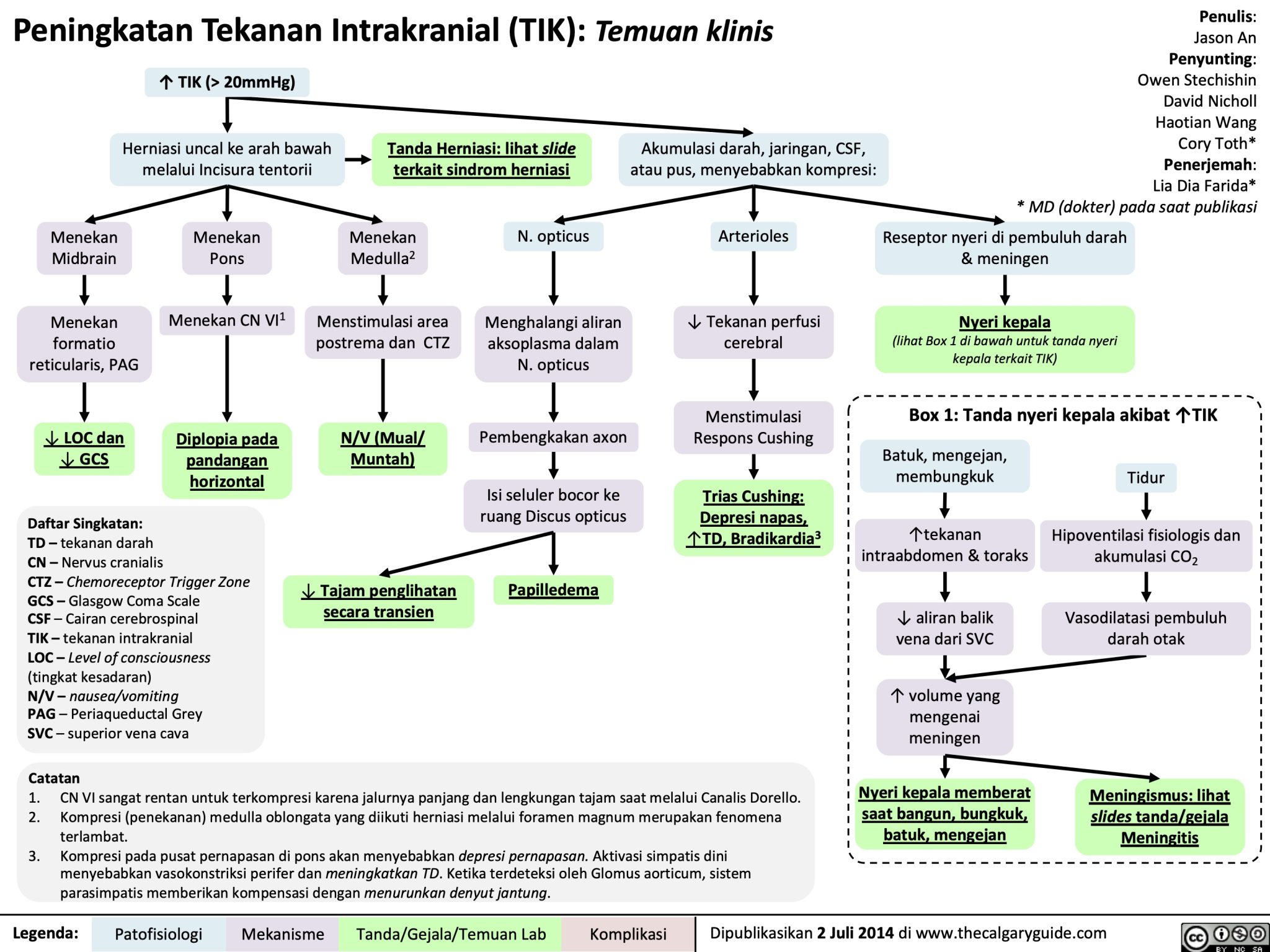 Peningkatan Tekanan Intrakranial TIK | Calgary GuideCalgary Guide